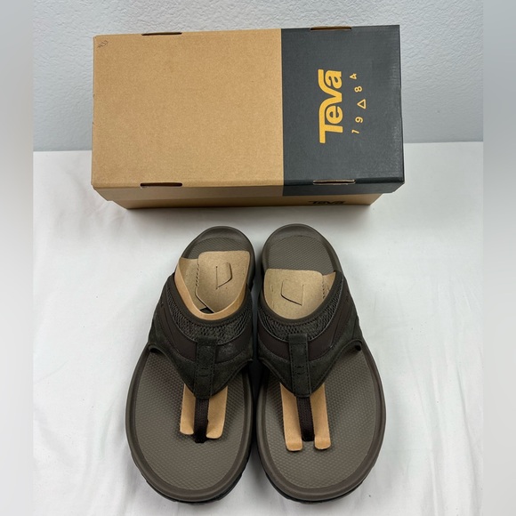 Teva | Shoes | Teva Mens Pajaro Flip Flops Turkish Coffee In Color Size ...